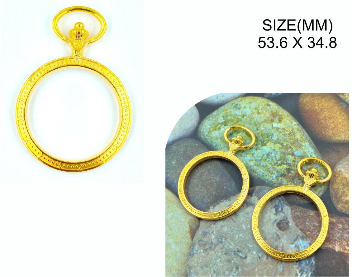 Gold Round Photo Frame – Bina's Art - Resin Store