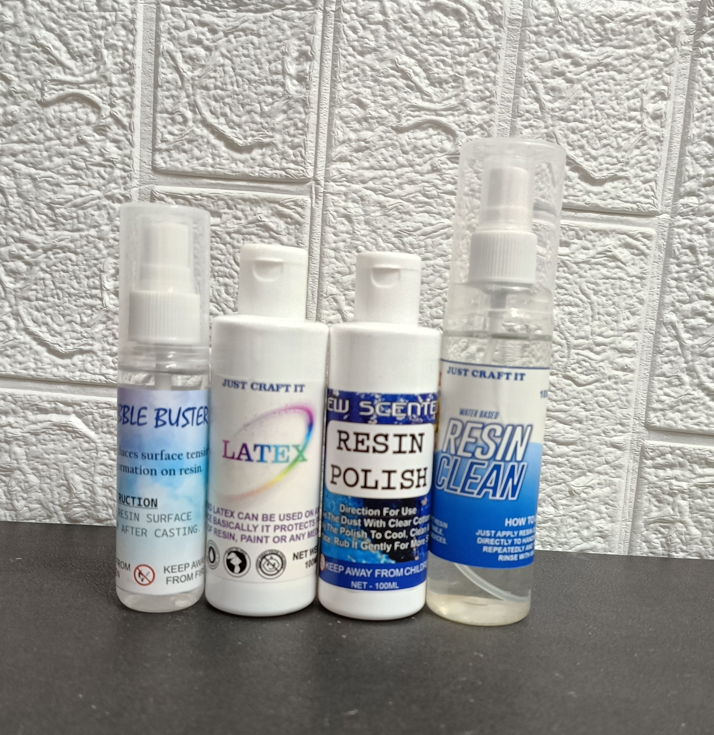 Combo : Latex, Resin Polish, Resin Clean, Bubble Buster – Bina's Art ...