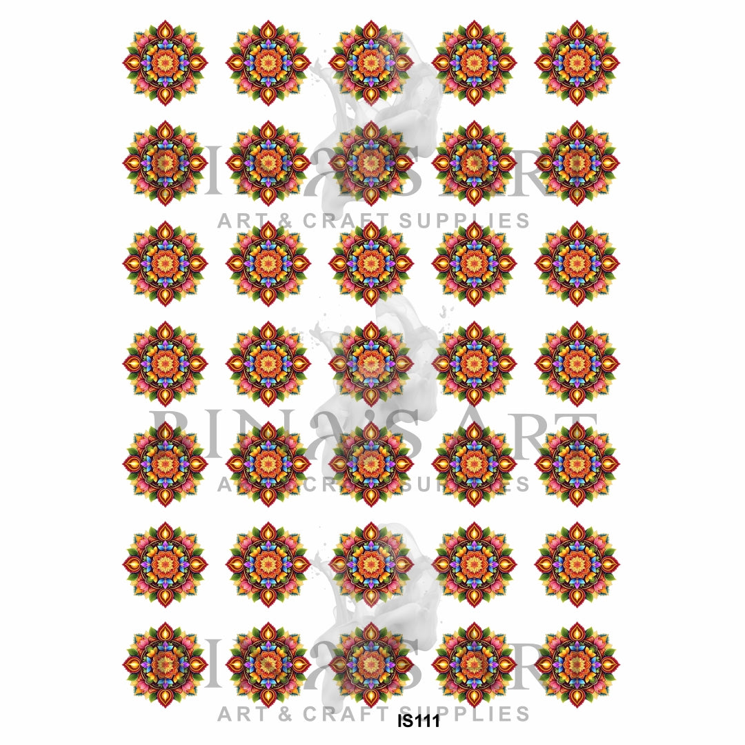 Rangoli Design Insert Sheet (Transparent Sheet) – Bina's Art - Resin Store