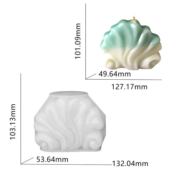 3D Shell Candle Mould – Bina's Art - Resin Store