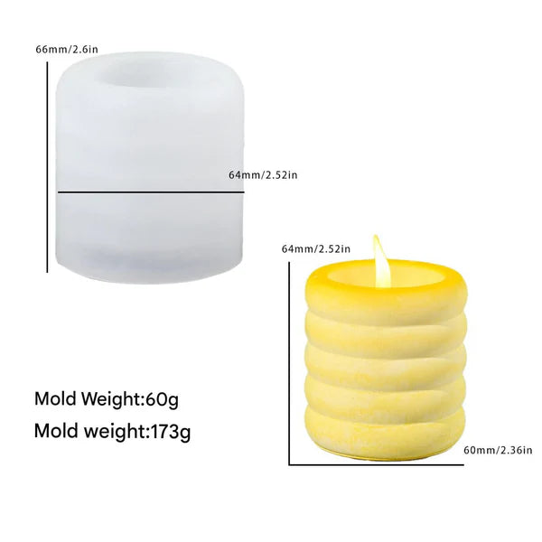 Coiled Candles and Planters Mould – Bina's Art - Resin Store